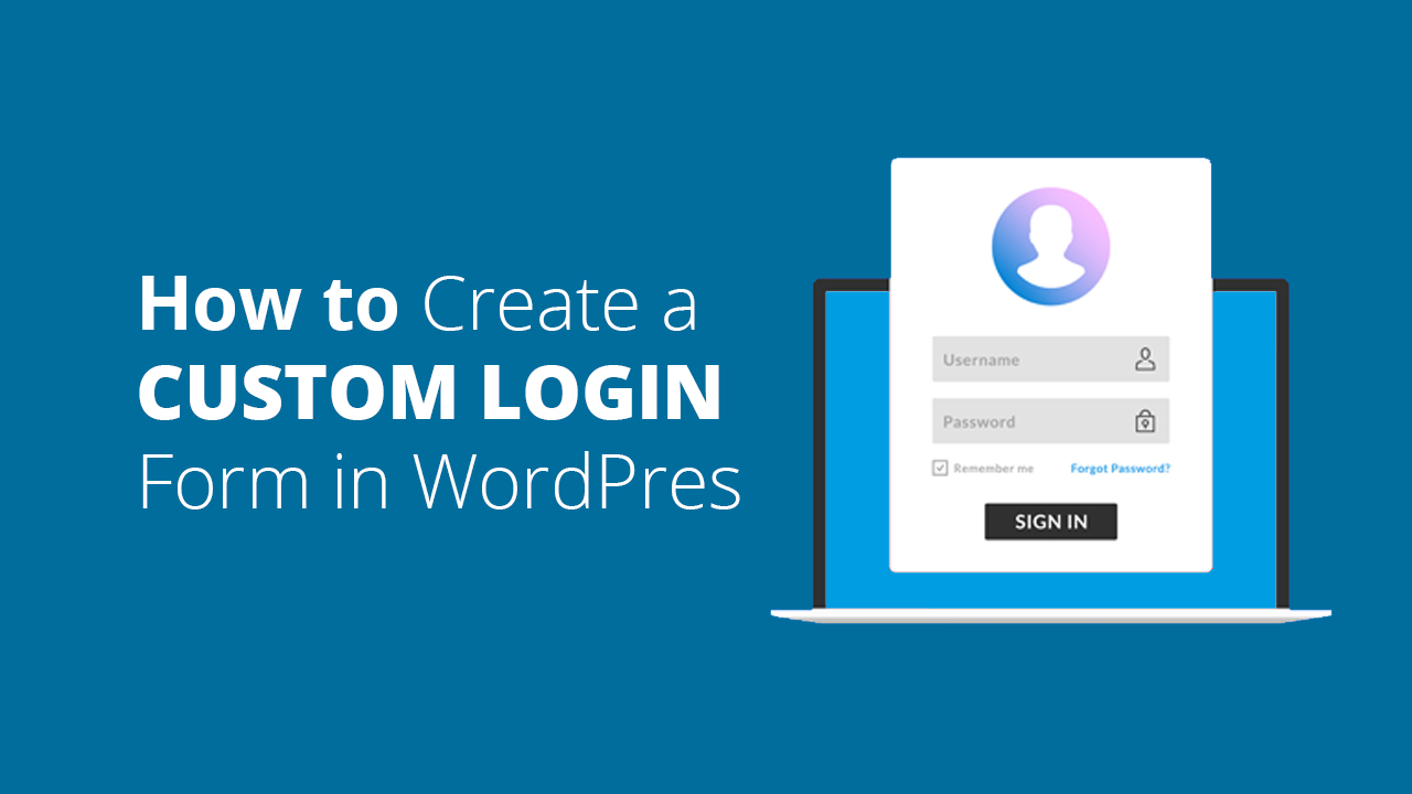 How To Create Login Form in WordPress - Describe WP